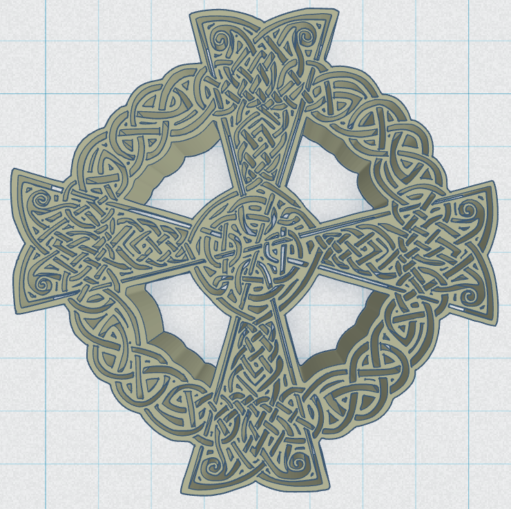 Celtic Round Cross 1 by Peter Ennist | Download free STL model ...