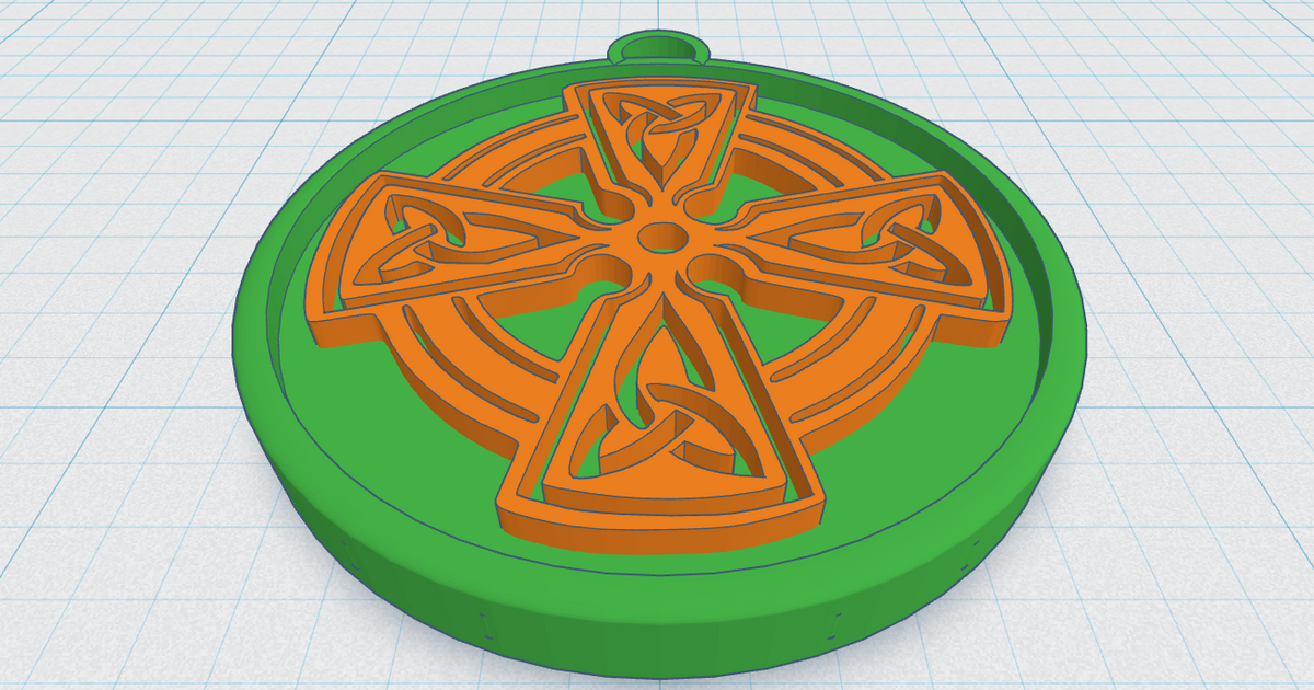 Celtic Round Cross 5 by Peter Ennist | Download free STL model ...