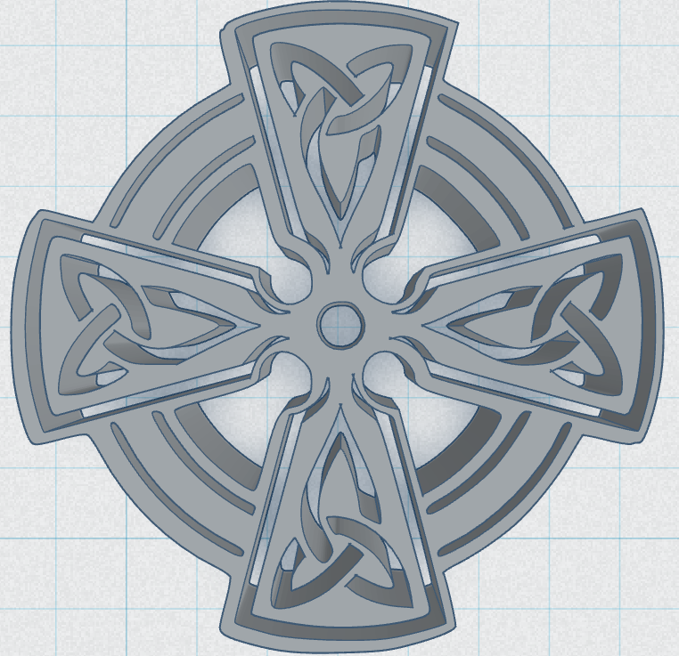 Celtic Round Cross 5 by Peter Ennist | Download free STL model ...