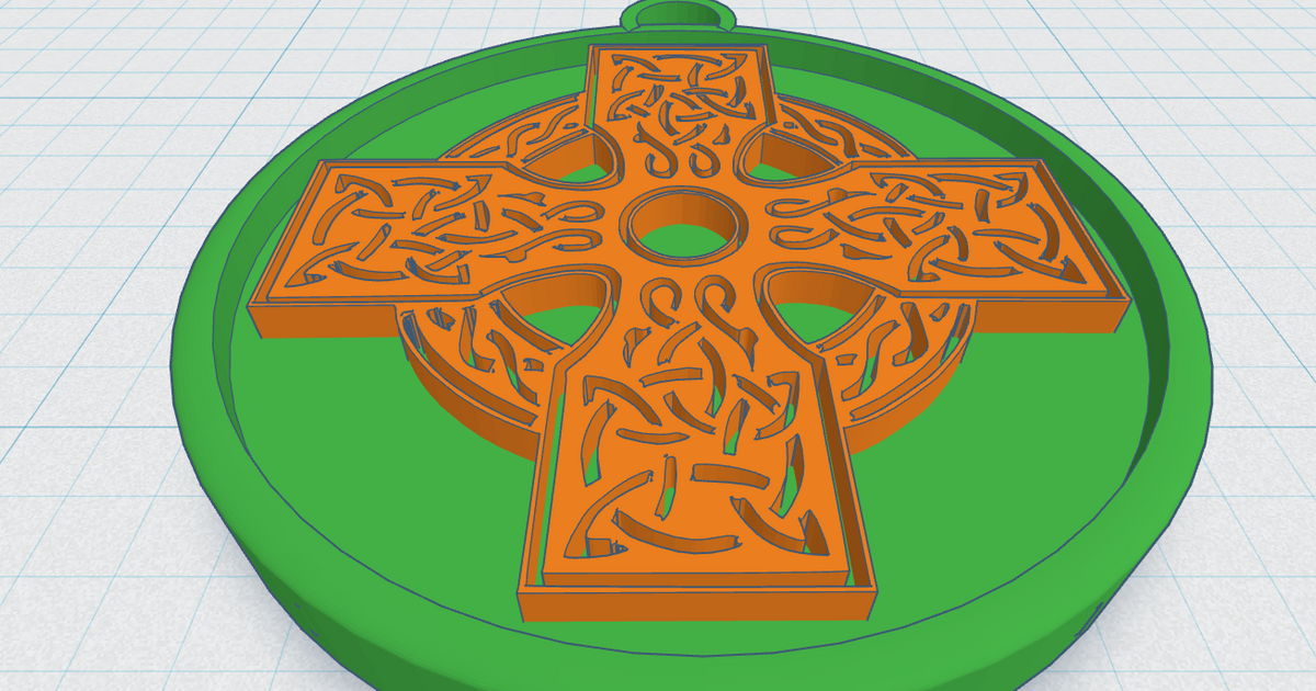 Celtic Round Cross 7 by Peter Ennist | Download free STL model ...