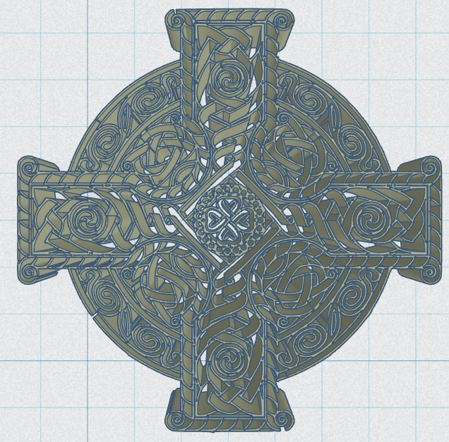 Celtic Round Cross 8 by Peter Ennist | Download free STL model ...