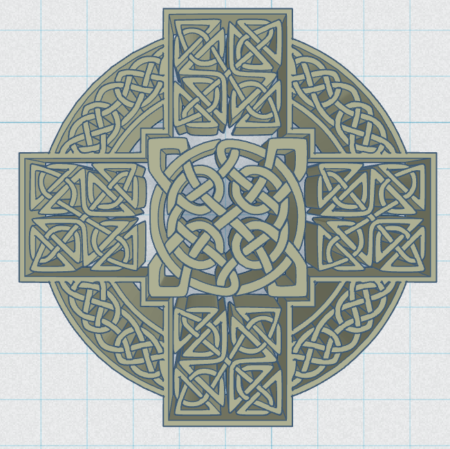 Celtic Round Cross 9 by Peter Ennist | Download free STL model ...