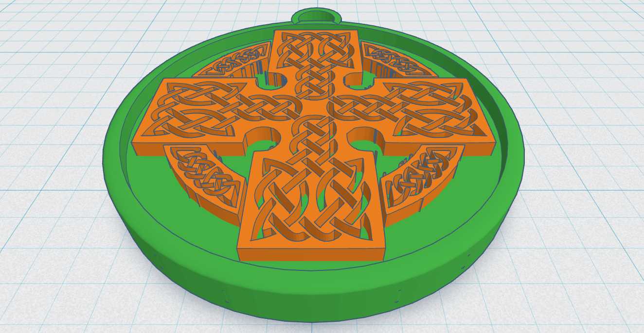 Celtic Round Cross 10 by Peter Ennist | Download free STL model ...