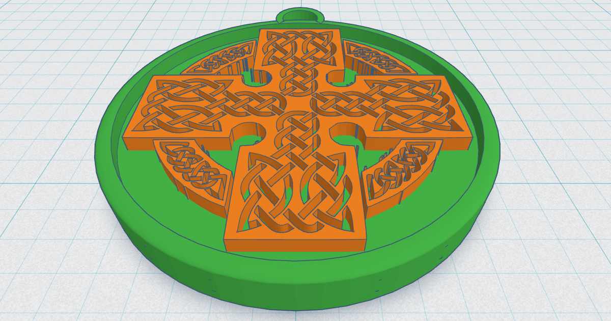 Celtic Round Cross 10 by Peter Ennist | Download free STL model ...