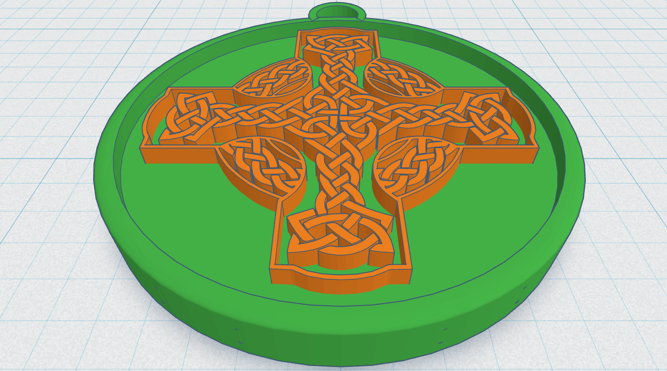 Celtic Round Cross 13 by Peter Ennist | Download free STL model ...