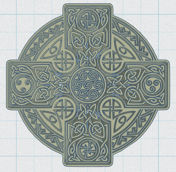 Celtic Round Cross 21 by Peter Ennist | Download free STL model ...