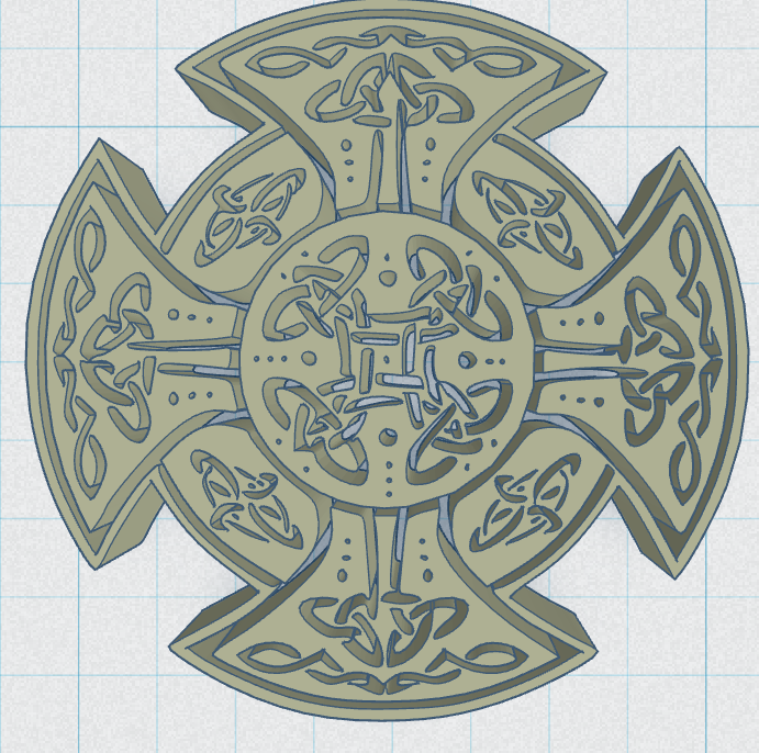 Celtic Round Cross 23 by Peter Ennist | Download free STL model ...