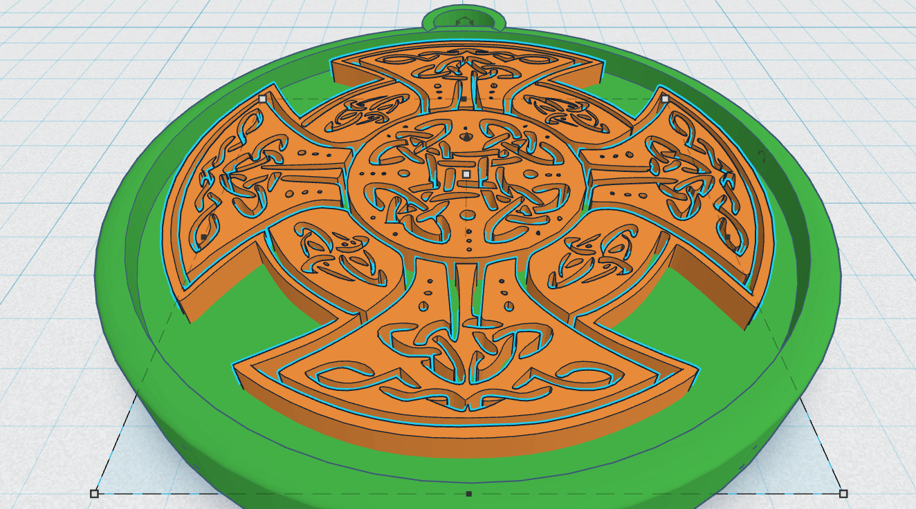 Celtic Round Cross 23 by Peter Ennist | Download free STL model ...