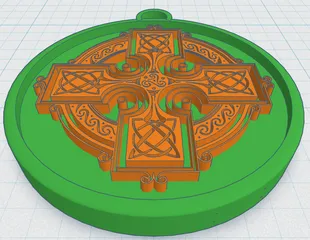 Celtic Round Cross 24 by Peter Ennist | Download free STL model ...