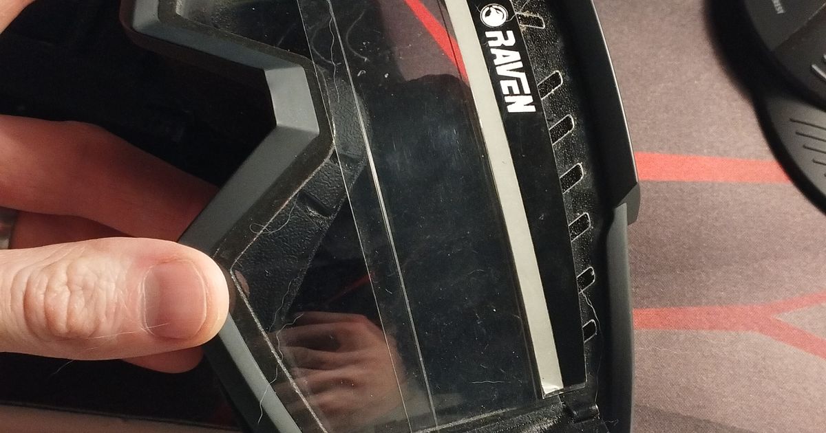 Raven roll off goggles por Suzukiracing250 | Descargar modelo STL ...