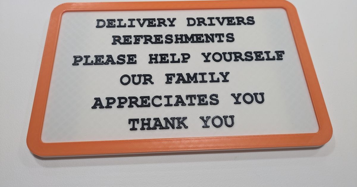 Blank Parametric Sign by zekesnack | Download free STL model ...