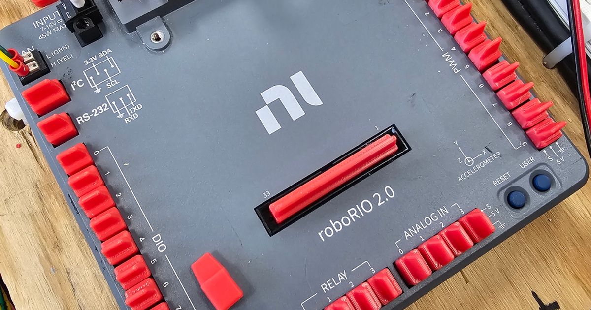 NI RoboRio Pin Covers par 2Wired | Téléchargez gratuitement un modèle ...