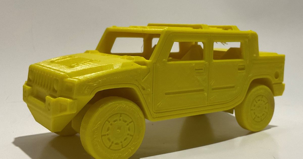 Print-in-Place Hummer H2 SUT by danny520 | Download free STL model | Printables.com