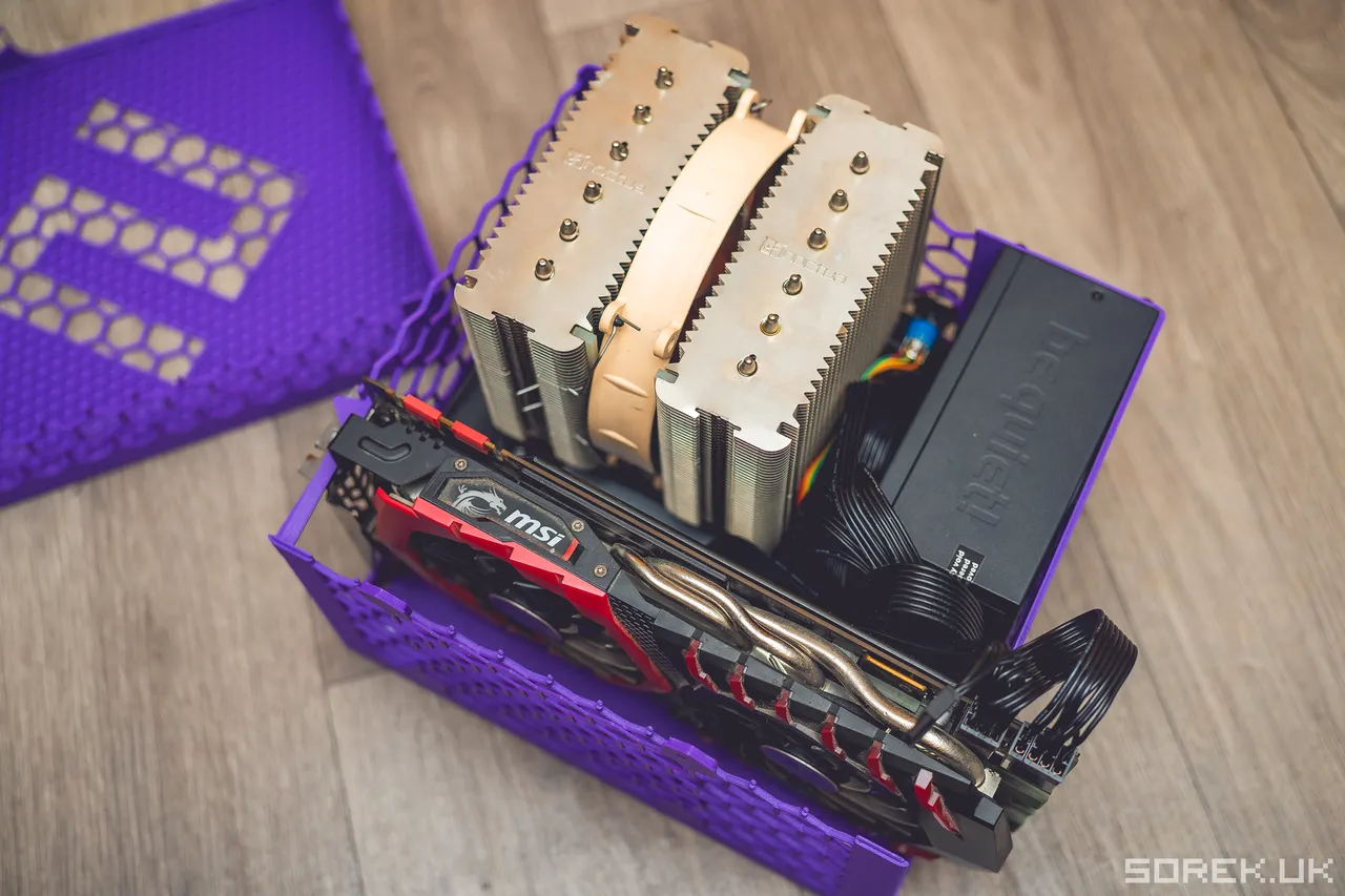 Smallest ITX (MiniATX) PC case - full length graphic card + Noctua NH ...