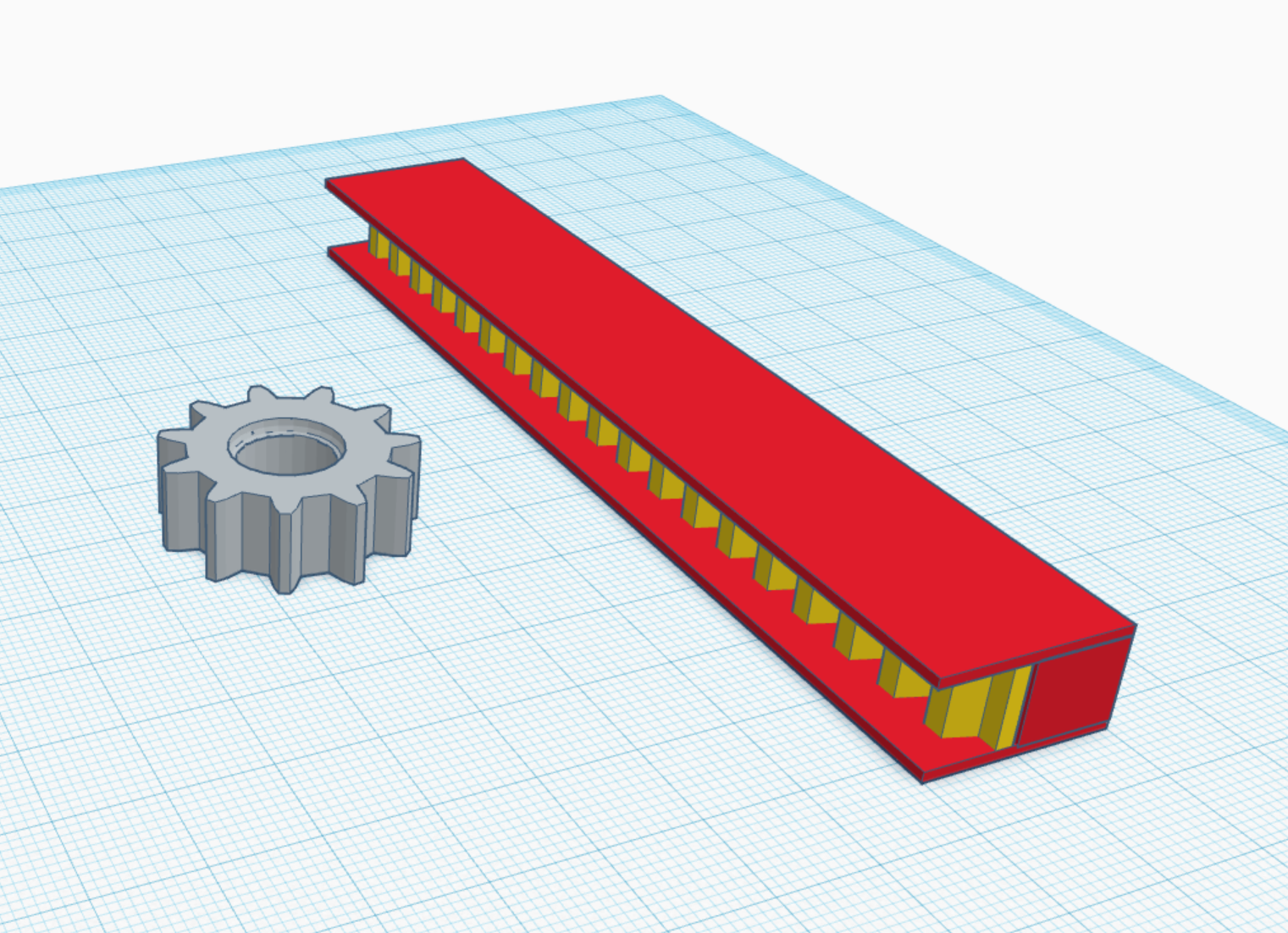 Simple Rack And Gear by Doggie | Download free STL model | Printables.com