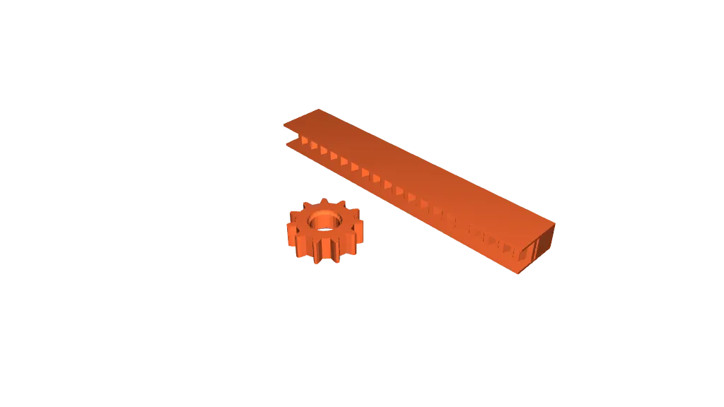 Simple Rack And Gear by Doggie | Download free STL model | Printables.com