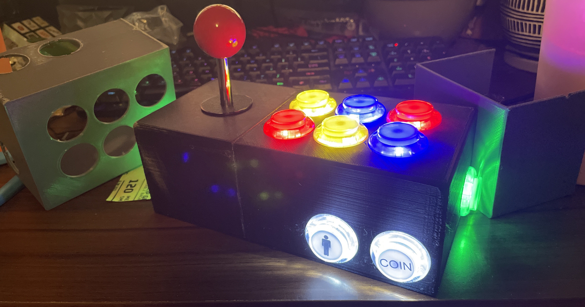 The compact arcade controller (CAC) by Lee | Download free STL model ...