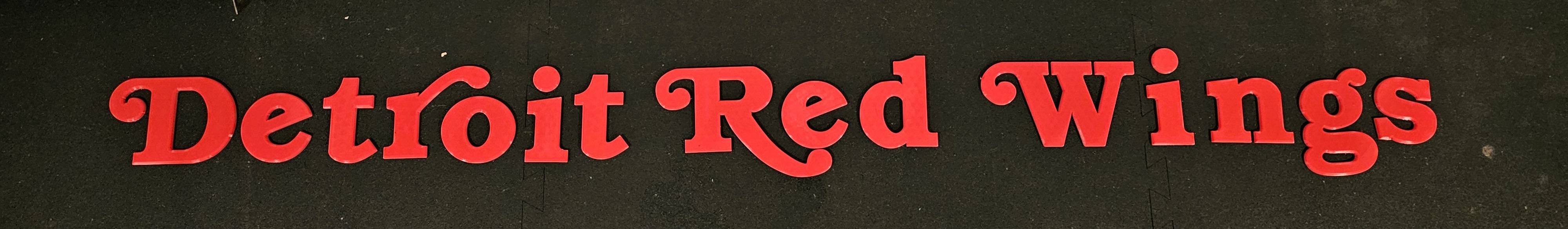 Detroit Red Wings Text by Jackson Martin | Download free STL model ...