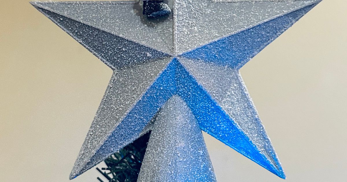 Santa Christmas Tree Topper by 3DPrintable | Download free STL model ...