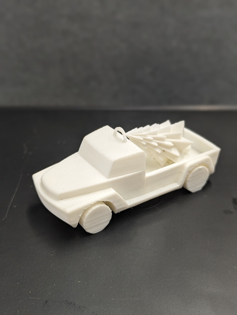 Little Truck hauling a Christmas Tree by 3D Trinder | Download free STL ...