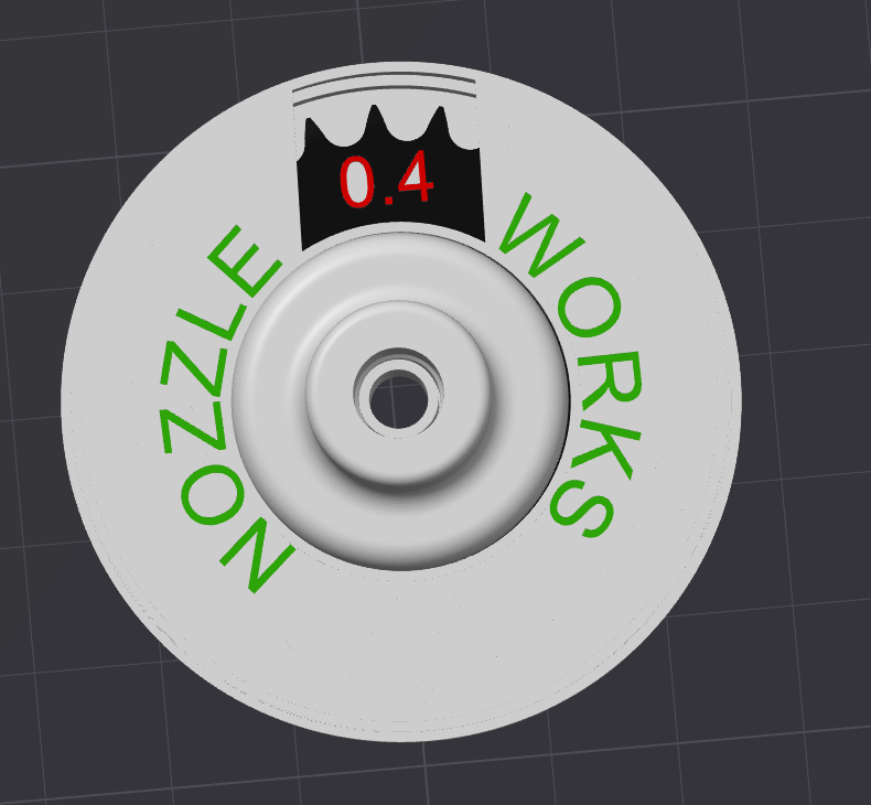 Nozzle size indicator by egJohnDoe | Download free STL model ...