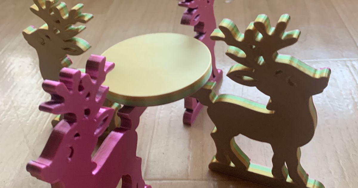 Nice reindeer Candle Stand (OnShape) by Leon.Reijnders | Download free ...