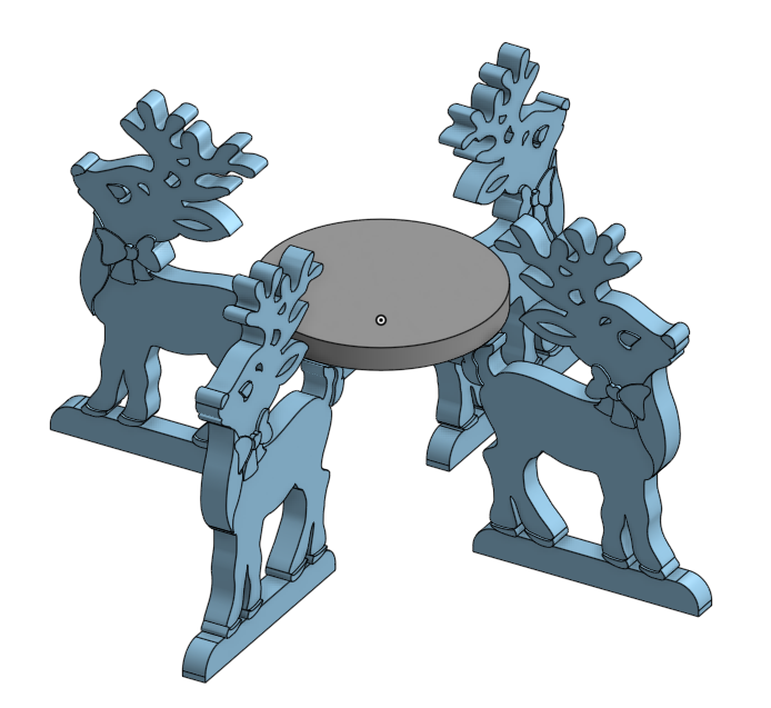 Nice reindeer Candle Stand (OnShape) by Leon.Reijnders | Download free ...