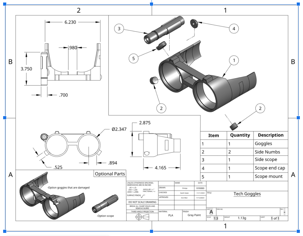 Tech Goggles - Bad Batch by Owen H | Download free STL model ...