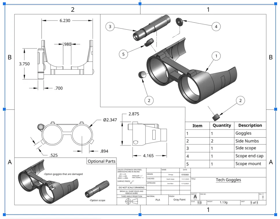 Tech Goggles - Bad Batch by Owen H | Download free STL model ...