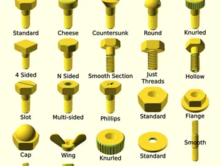 Easy bolts by Bonaaapetit | Download free STL model | Printables.com