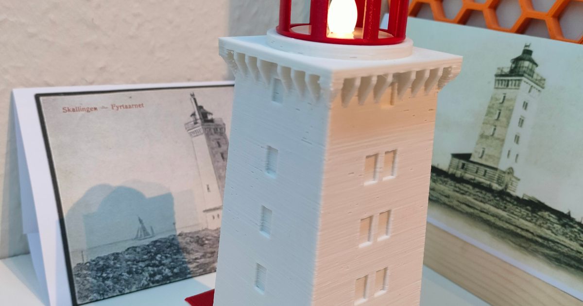 Skallingen lighthouse by Baldrik | Download free STL model | Printables.com