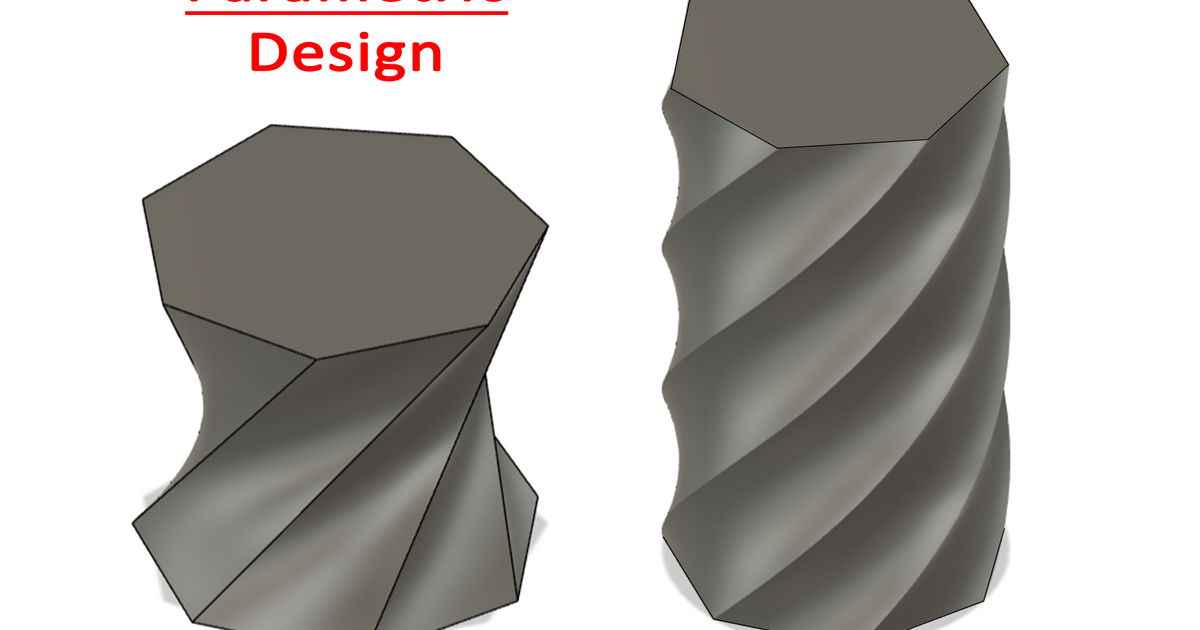 Twisted Heptagonal Prisms (parametric) by mosselini1 | Download free ...