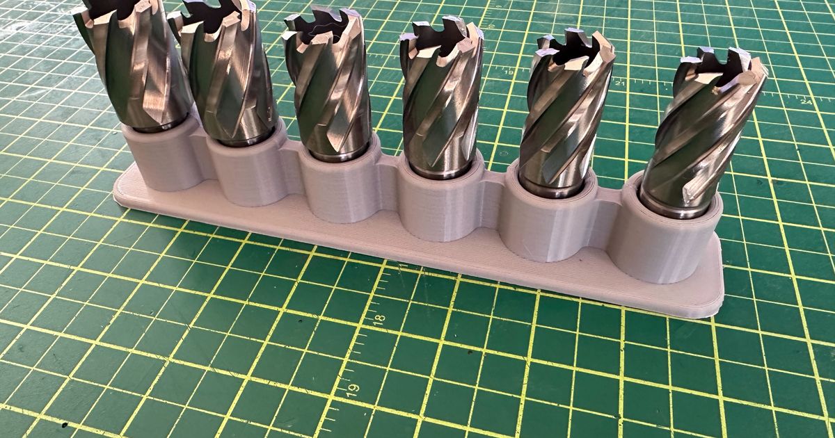 Annular Cutter Storage Tray by Rich Quackenbush | Download free STL ...