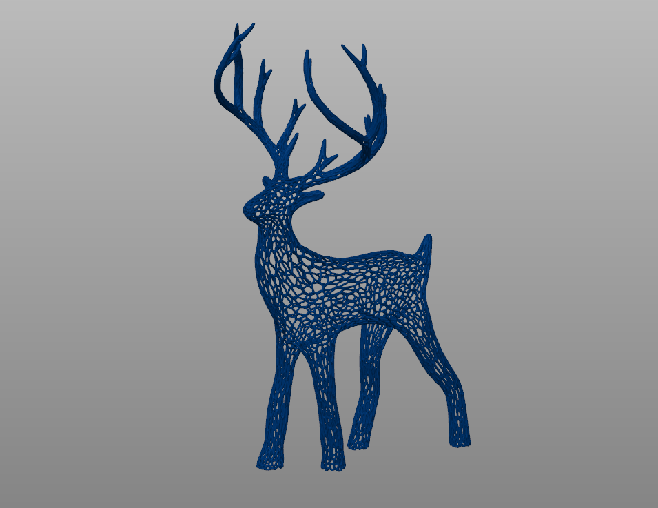 Voronoi Holiday Christmas Deer by Štístko | Download free STL model ...