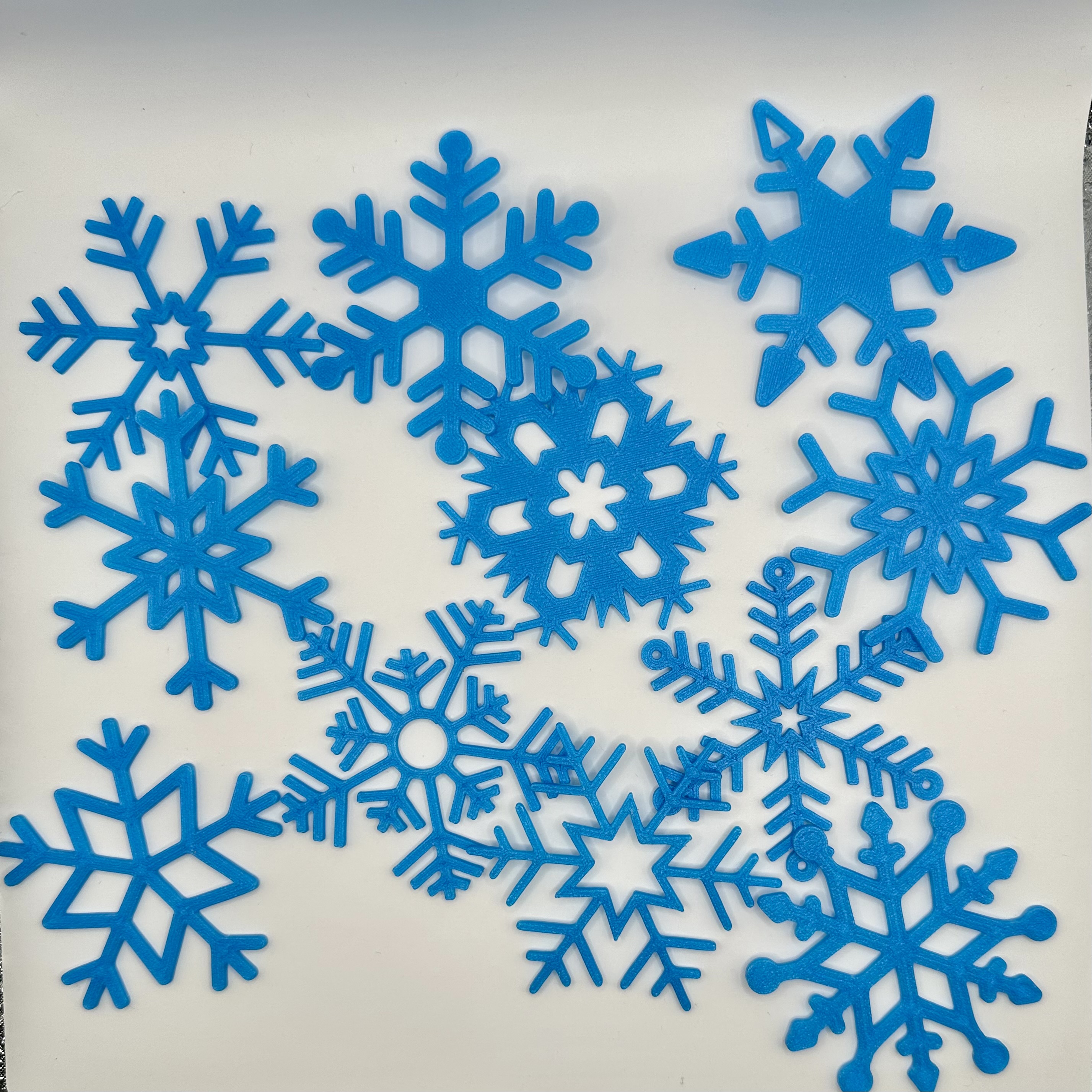 Snowflake decoration set by Indibles | Download free STL model ...