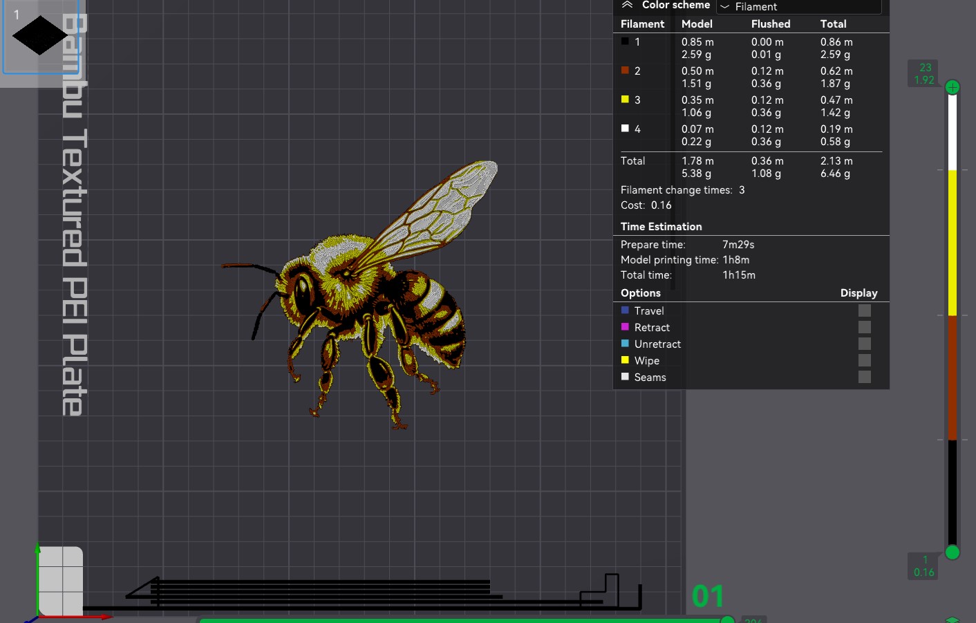 Bee - HueForge by Large Cat | Download free STL model | Printables.com