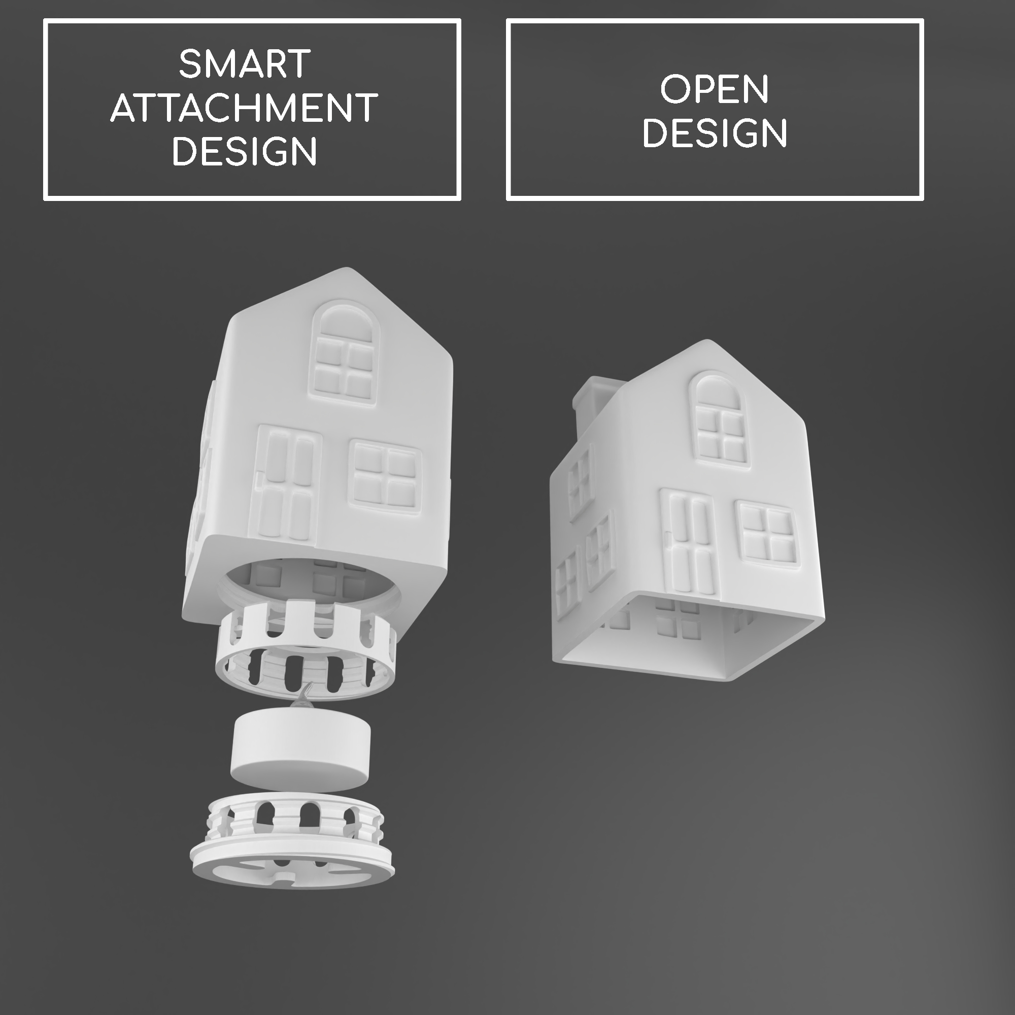 Cozy Illuminated House - Small by LayerModels | Download free STL model ...