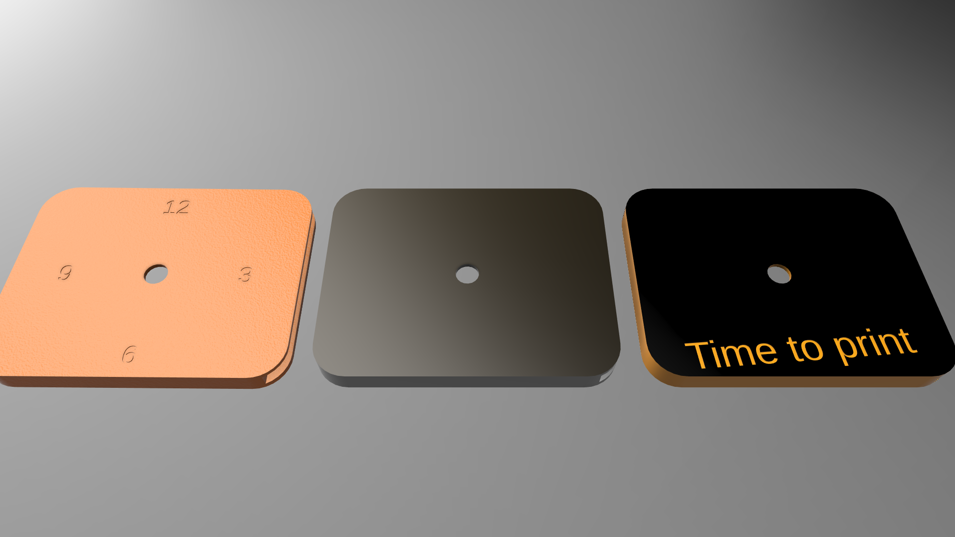 Customizable clock calendar with phone stand. by Bull3t | Download free ...