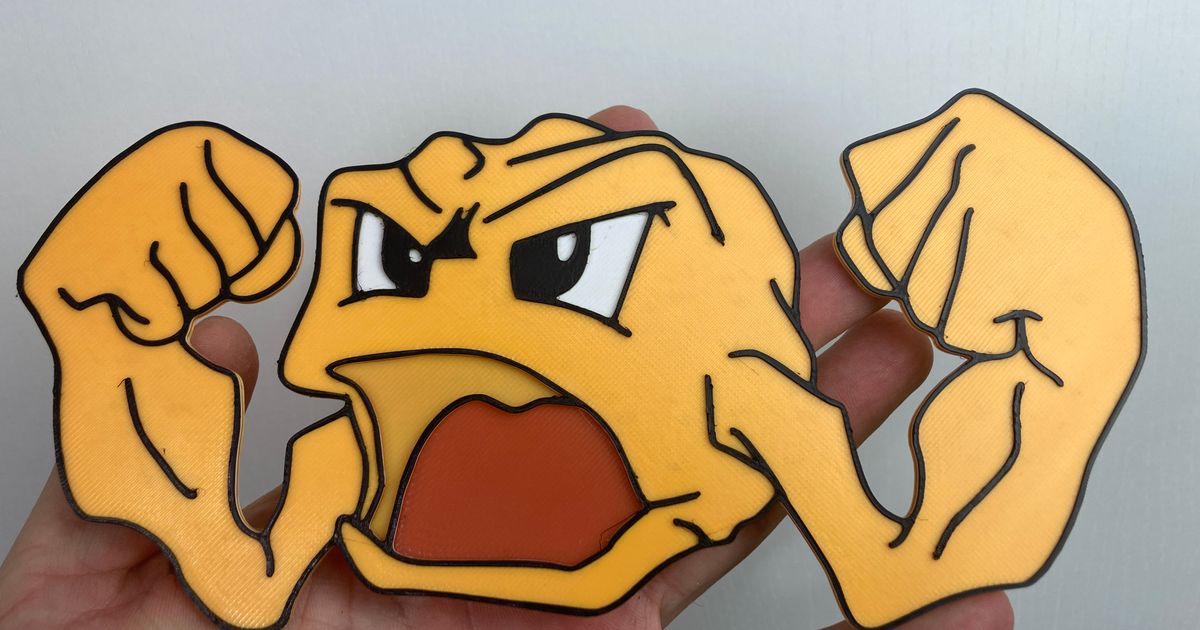 2D art - Geodude by 3D|Nest | Download free STL model | Printables.com