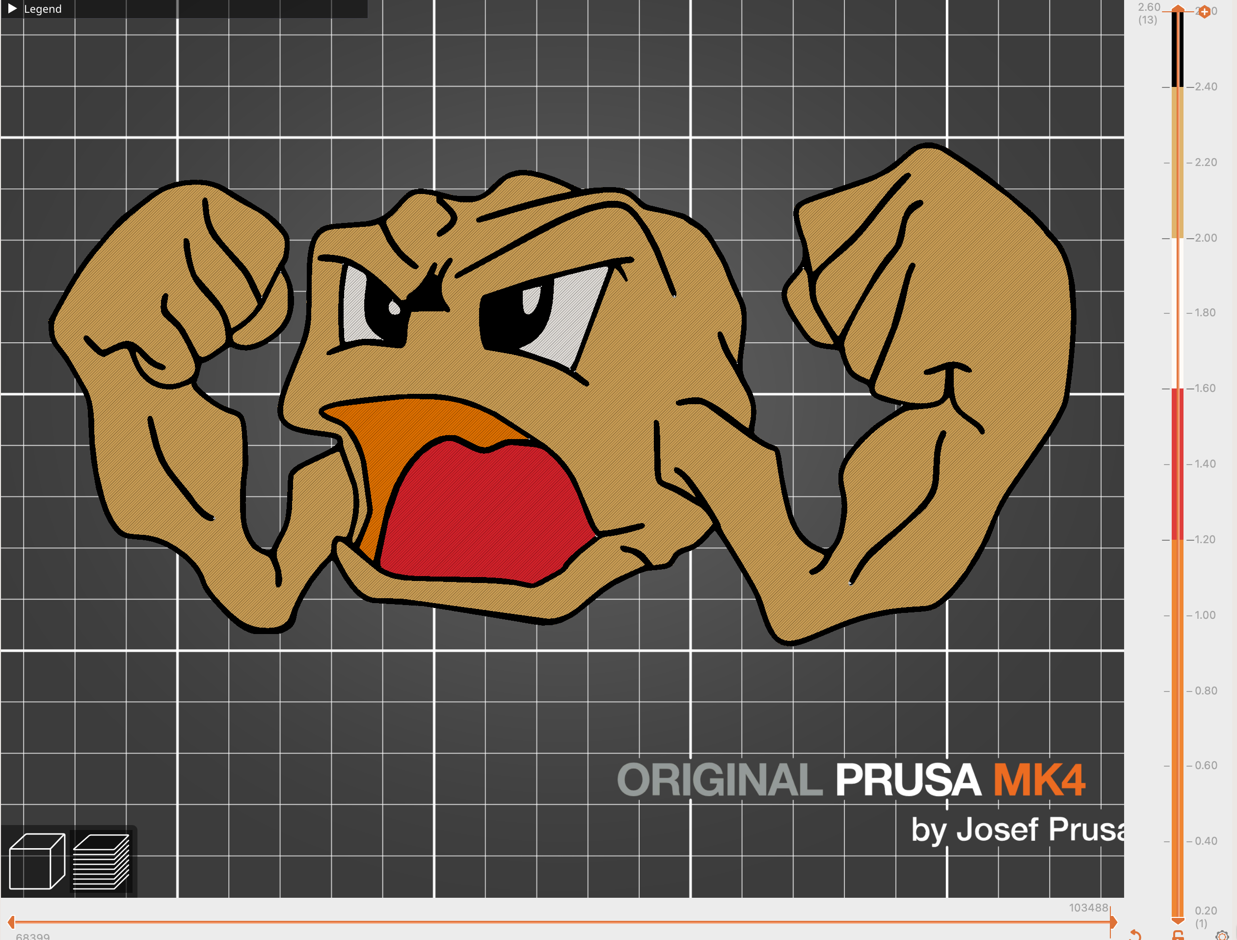 2D art - Geodude by 3D|Nest | Download free STL model | Printables.com