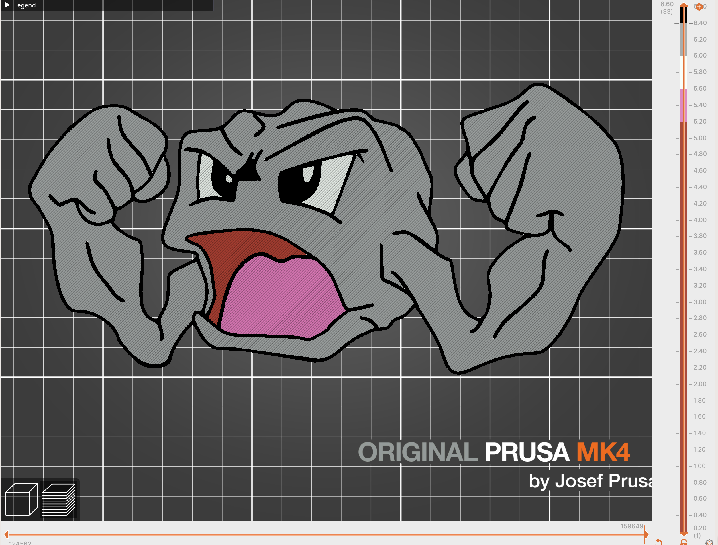 2D art - Geodude by 3D|Nest | Download free STL model | Printables.com