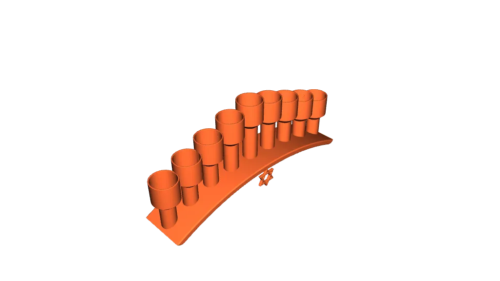 Menorah by ChristieLeeEMT | Download free STL model | Printables.com
