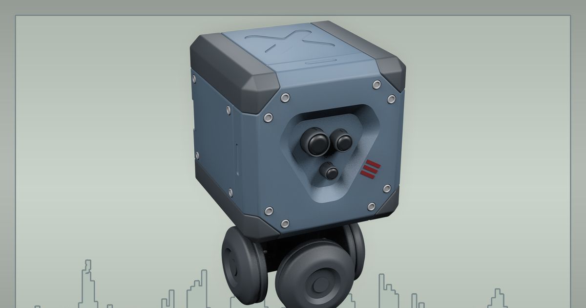 Starfield Security Bot Model Kit (Supportless, FDM friendly) by ...