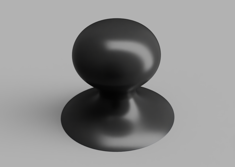 Rounded knob by Santiago Daverede | Download free STL model ...