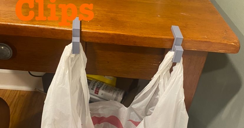 Universal Ish Garbage Clip For Your Desk By Natethegreat1234 Download Free Stl Model