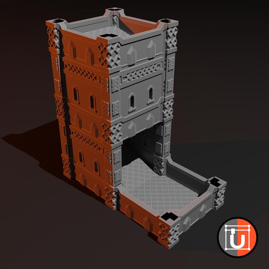 Dwarf Dice Tower by Udo's 3D World | Download free STL model ...