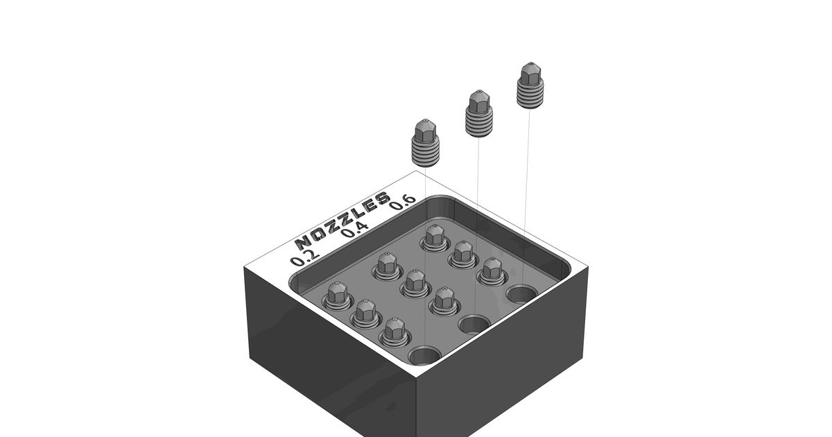 [BaBo] insert changeable nozzle 2x2 by Willi | Download free STL model ...