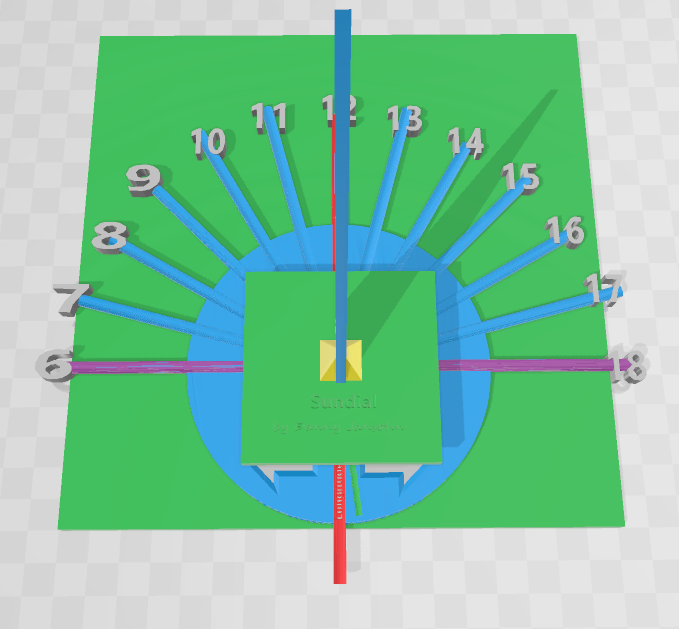 Sundial, with longitude adjustment by DBJ1980 | Download free STL model ...