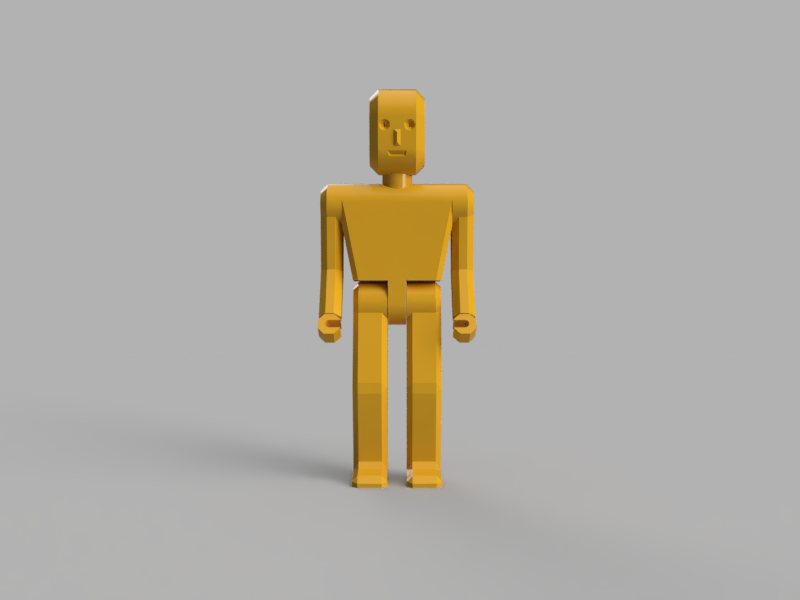 Anthropomorphic robot figure 1:12 scale by Elitail | Download free STL ...