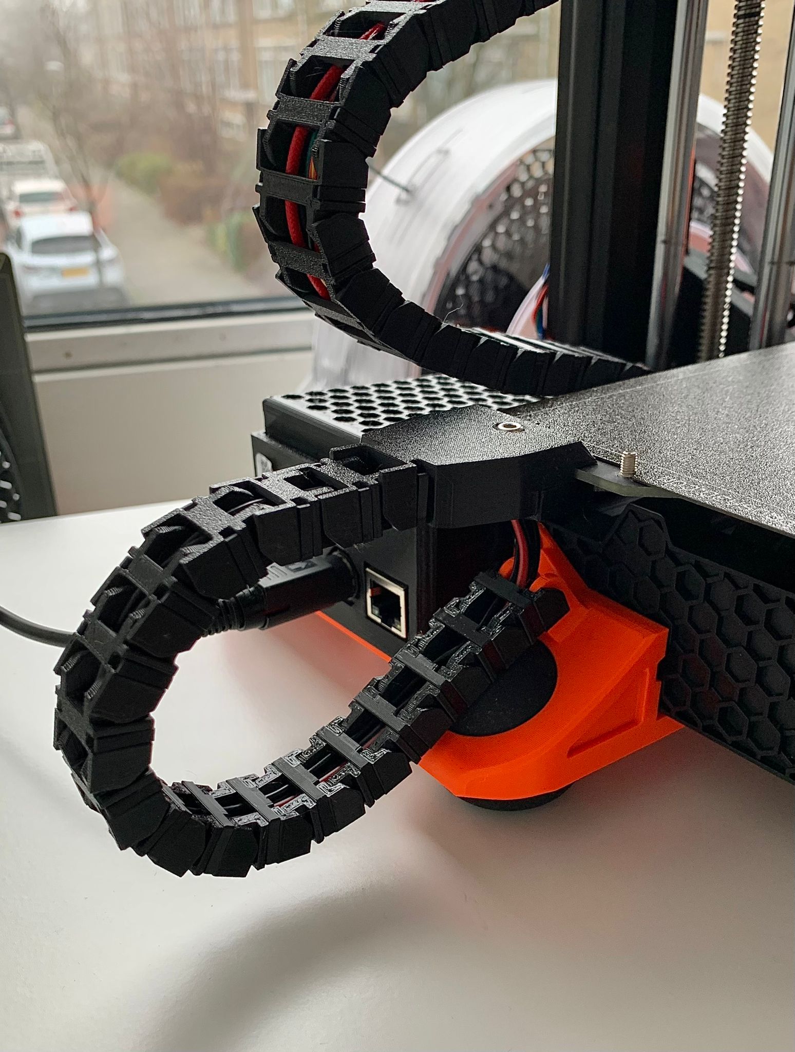 Prusa MINI/MINI+ Squash Ball Foot with Cable Chain Connector for Y-Axis ...